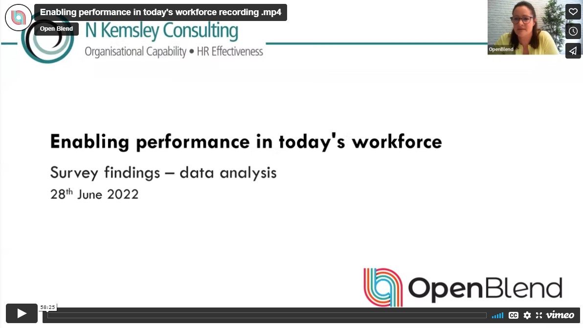 Performance Enablement Report 2022 Webinar | OpenBlend